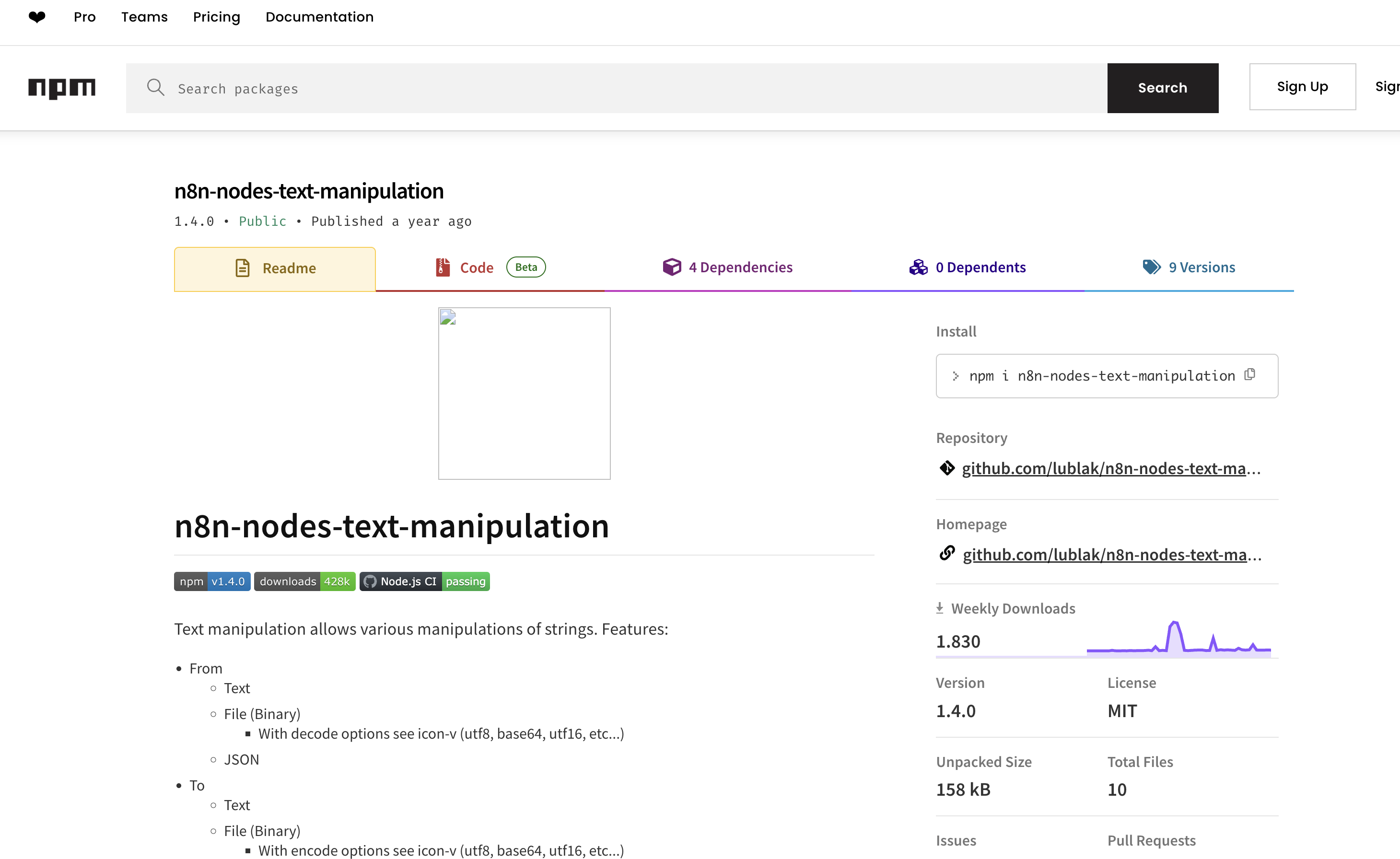 Community Node N8N - Text Manipulation (n8n-nodes-text-manipulation ...